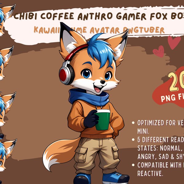 Vtuber Avatar Fox Boy - Etsy