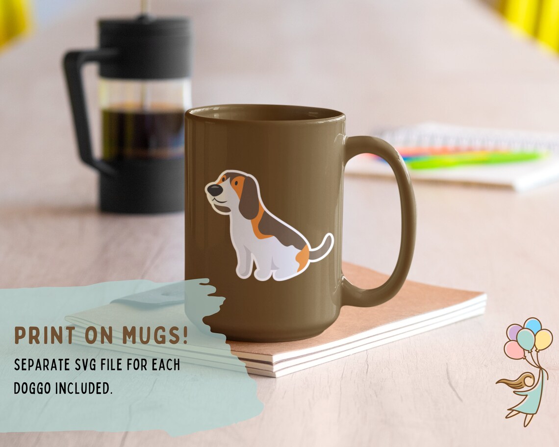 66 Cute Vector Dogs Bundle SVG, Playful Dog Breeds, Funny Dogs Clipart ...