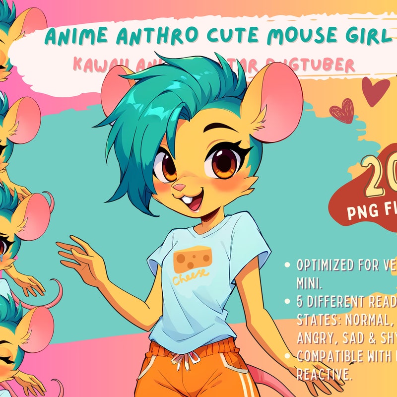 Anime Girl Mouse Furry - Etsy
