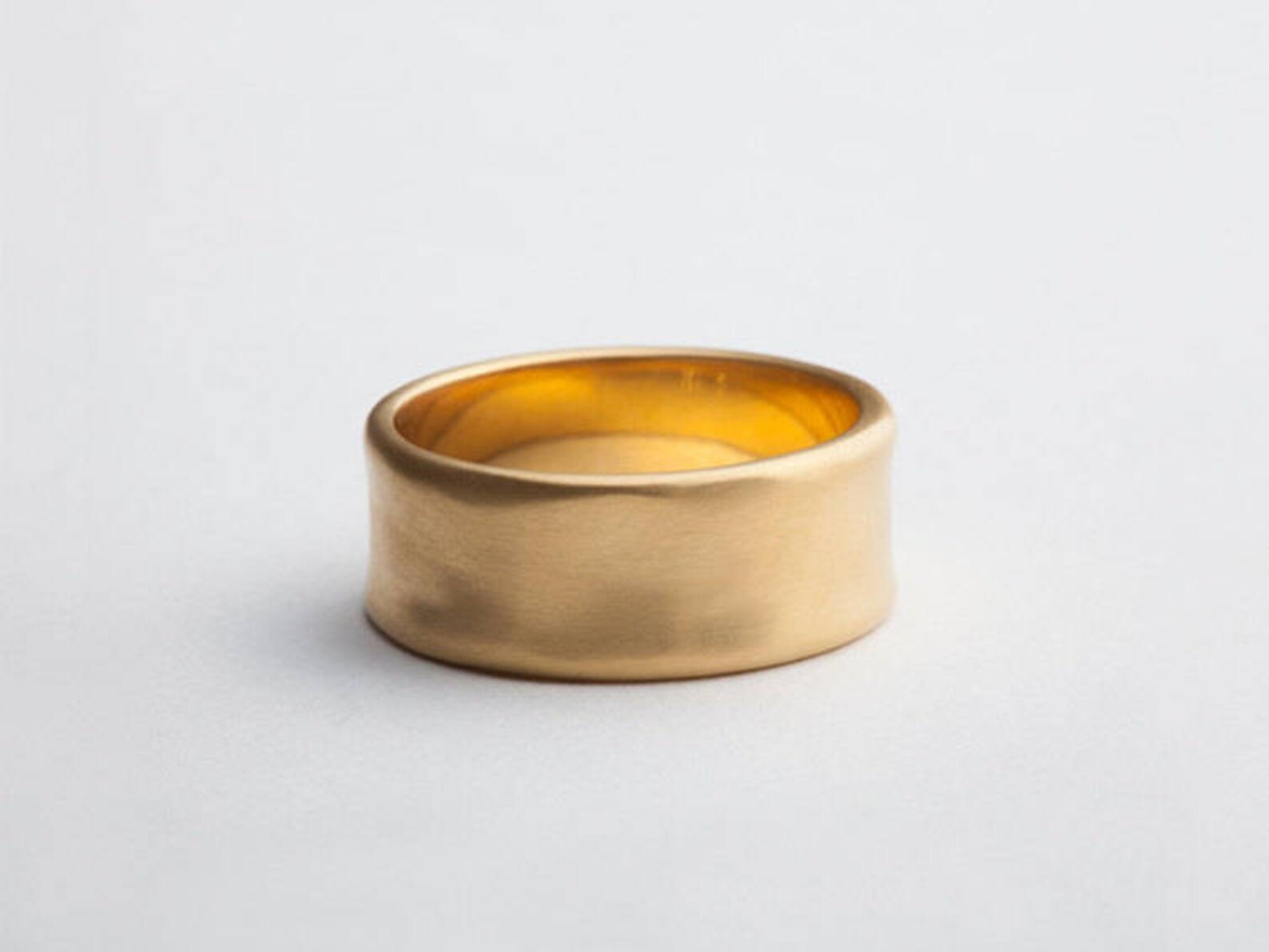 18k Gold Wedding Band 18k Gold Ring Mens Wedding Band - Etsy