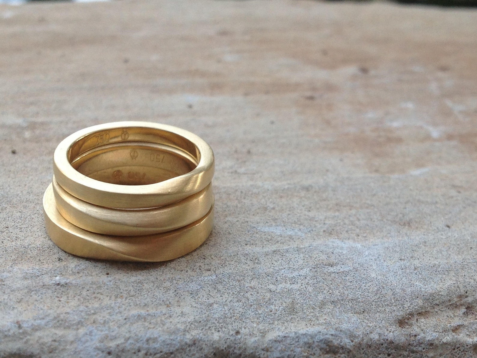 Man Wedding Band Twisted Gold Ring Male Wedding Ring Mobius Men's ...