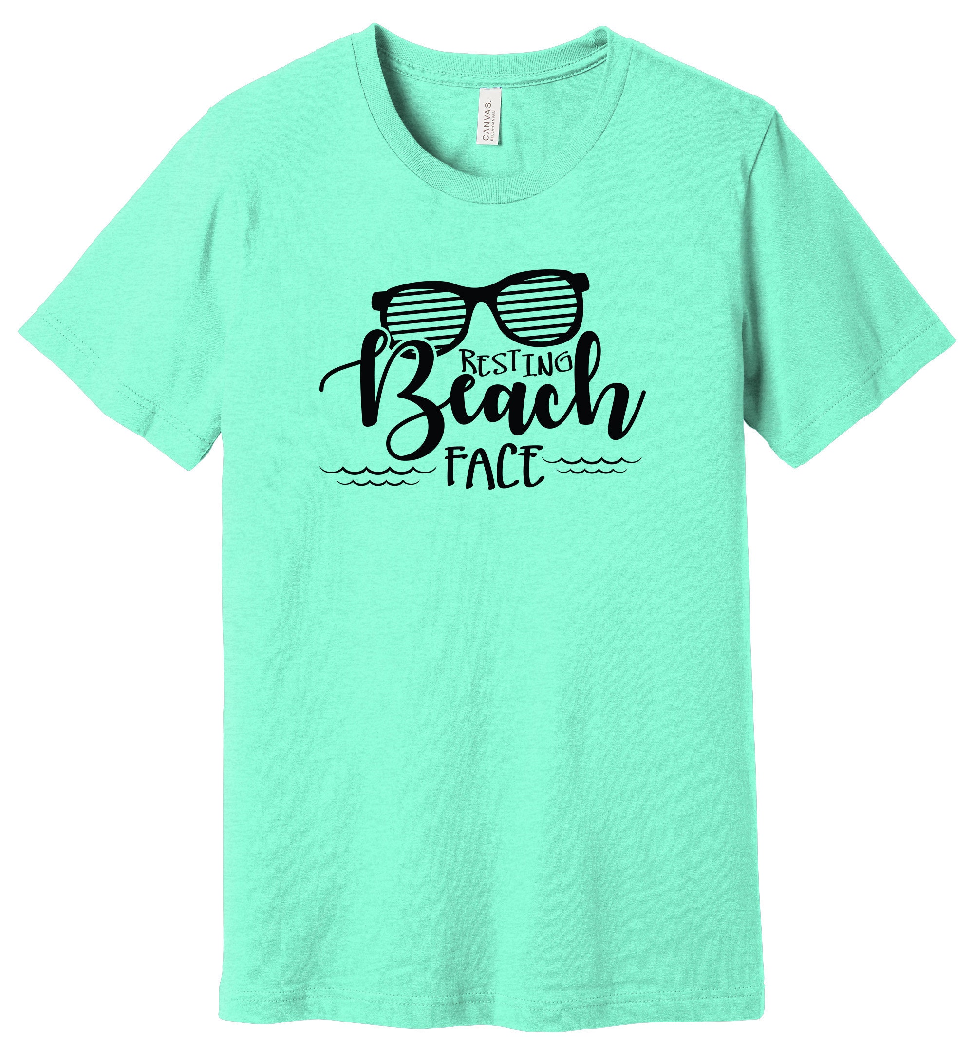 Resting Beach Face Tee - Etsy