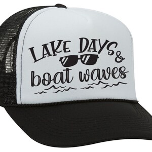 Lake Days and Boat Waves Trucker Hat - Etsy