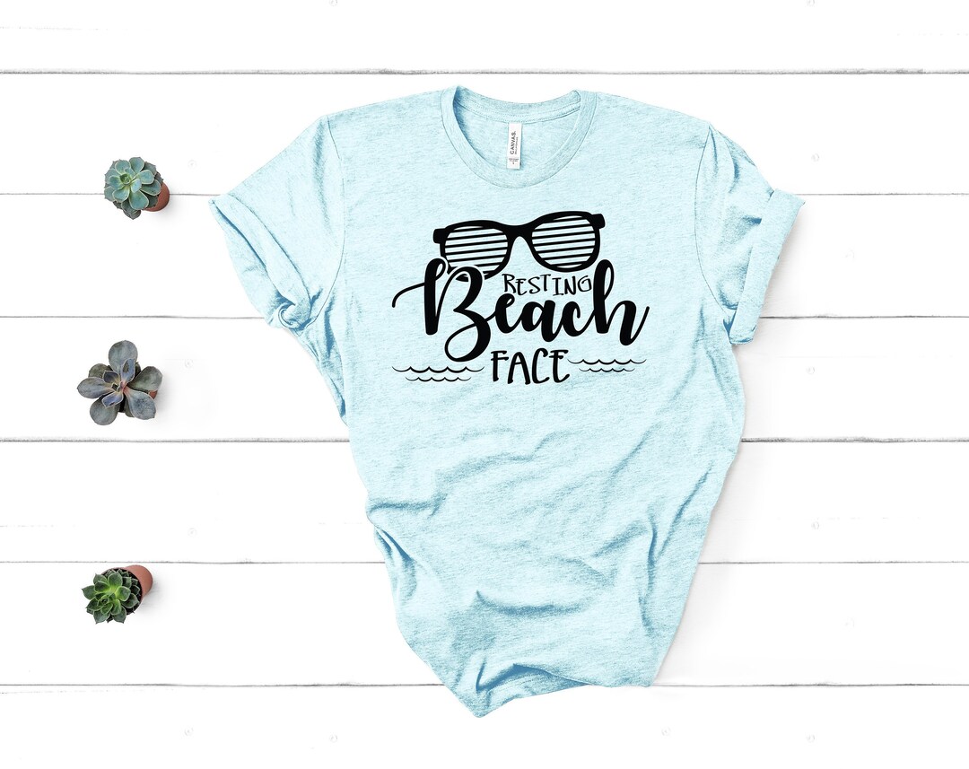 Resting Beach Face Tee - Etsy