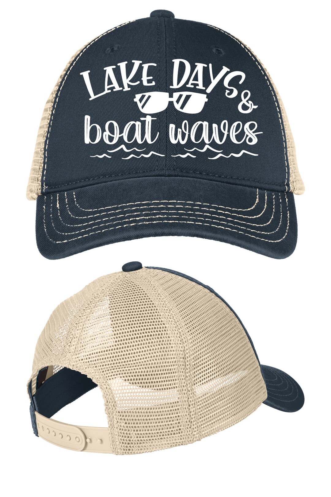 Lake Days and Boat Waves Trucker Hat - Etsy