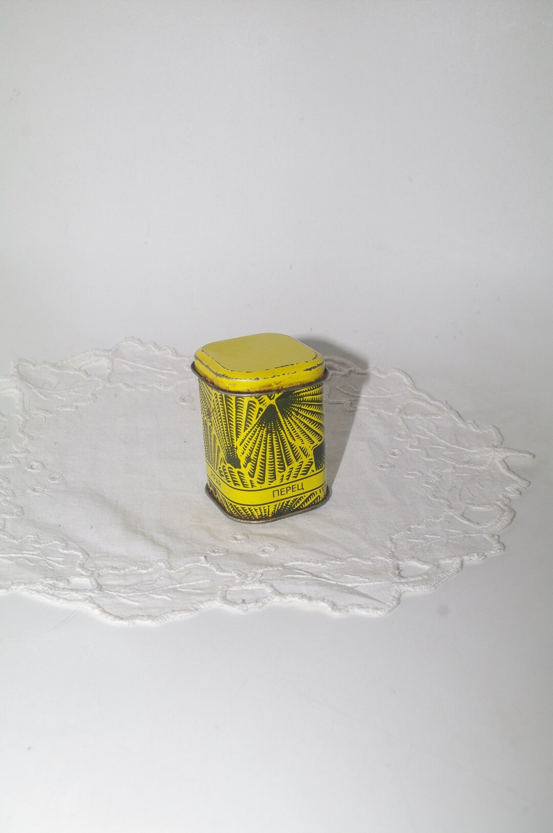 Small Russian Metal Box Russian Tin Box Pepper Box Pepper Container ...