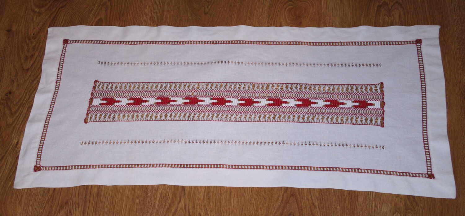 Folk Ukrainian Rushnyk Wool Table Runner Towel Woven Serape | Etsy
