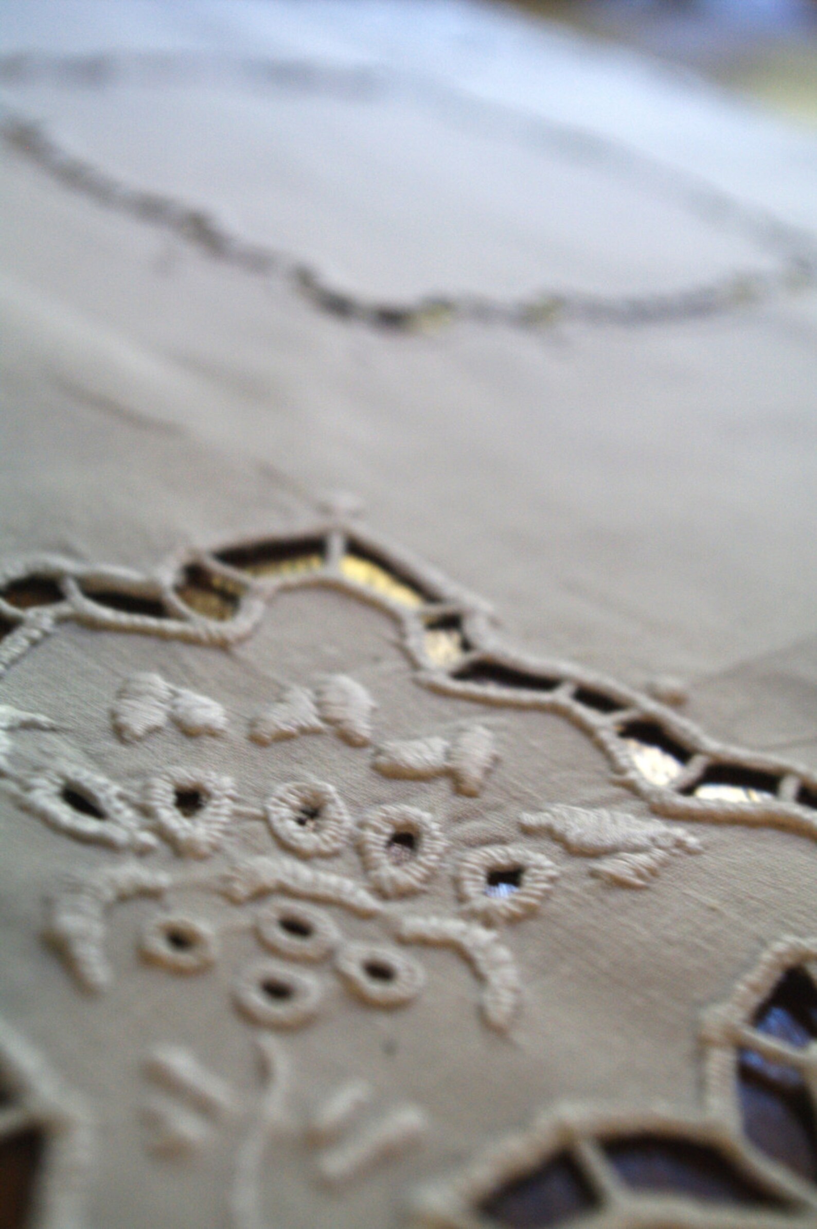 Polish Richelieu White Table Runner Flowers Vintage Crochet - Etsy