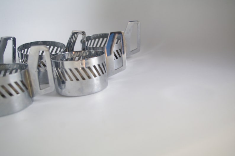 Set Of 5 Polish Tea Glass Holders Vintage Podstakannik Russian Etsy
