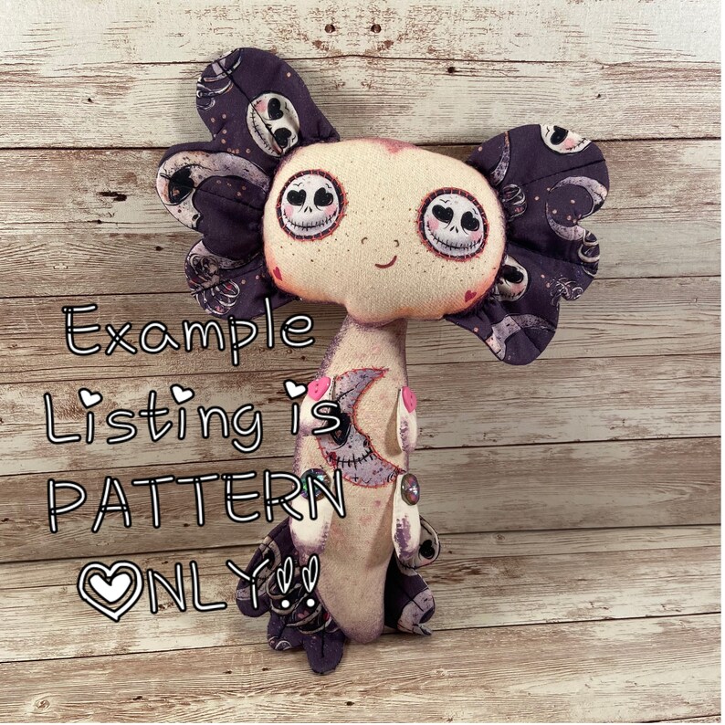 Axolotl Sewing Pattern Sewing Pattern Plush Pattern Sea - Etsy