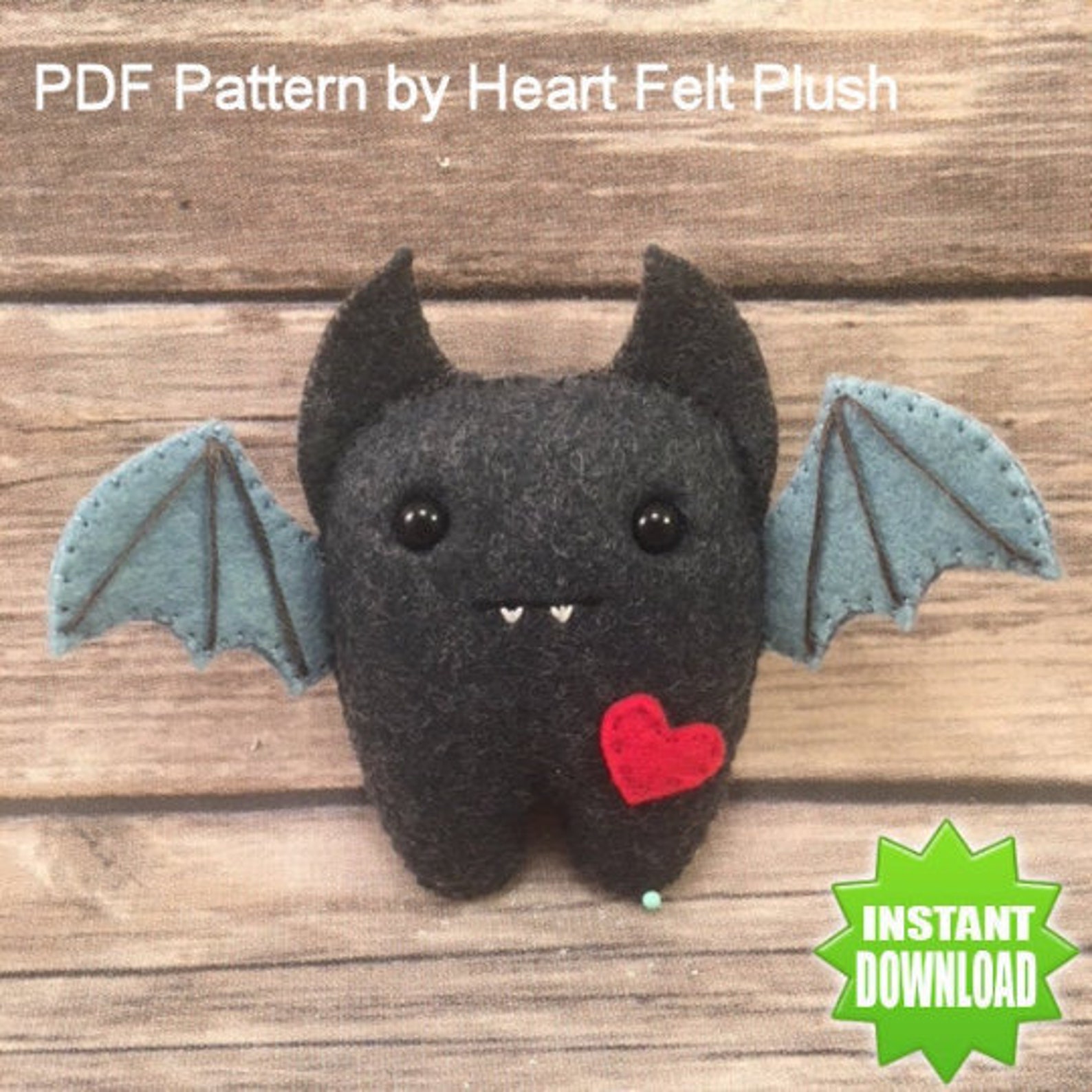 Bat Sewing Pattern Sewing Pattern Felt Pattern Felt Doll | Etsy