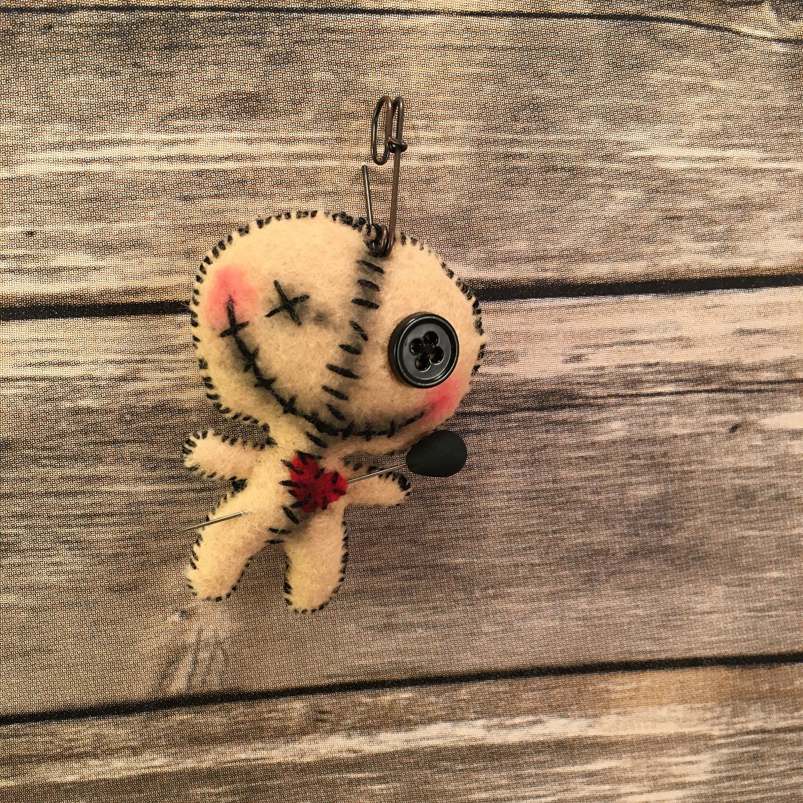 Hand Stitched Felt Voodoo Style Mini Doll That Can Be Used as - Etsy