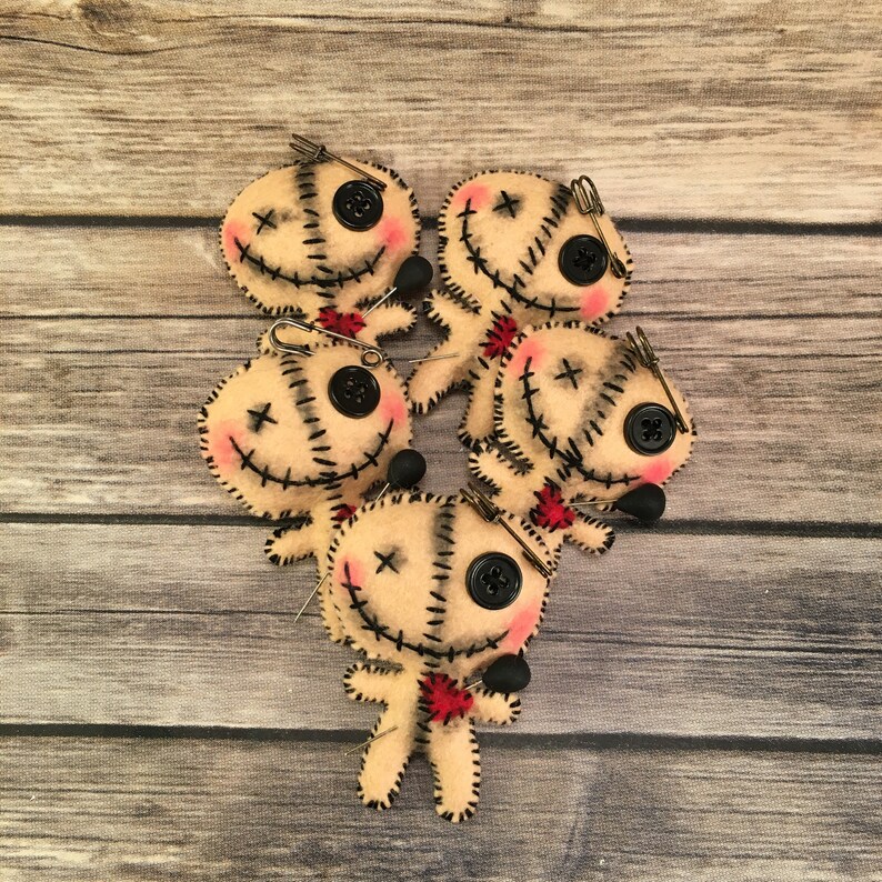 Hand Stitched Felt Voodoo Style Mini Doll That Can Be Used as - Etsy
