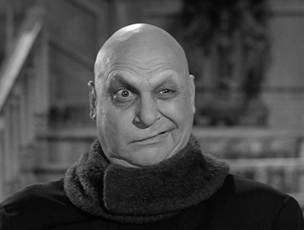 Uncle Fester Light up Bulb Ring Model......lights up in Hand Halloween ...