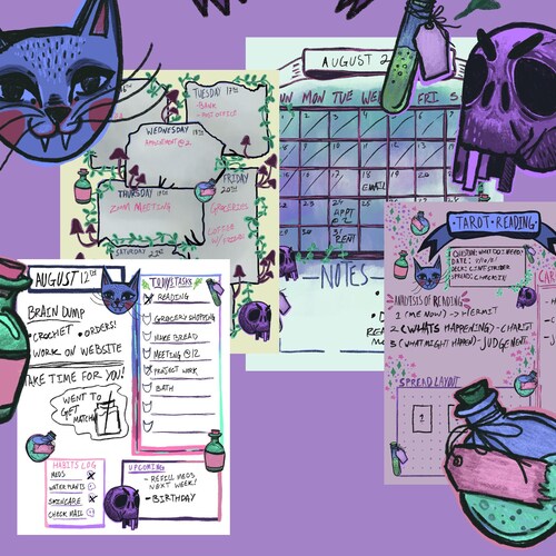 Craft Supplies & Tools Scrapbooking Goth Printables *PERSONAL USE ONLY ...