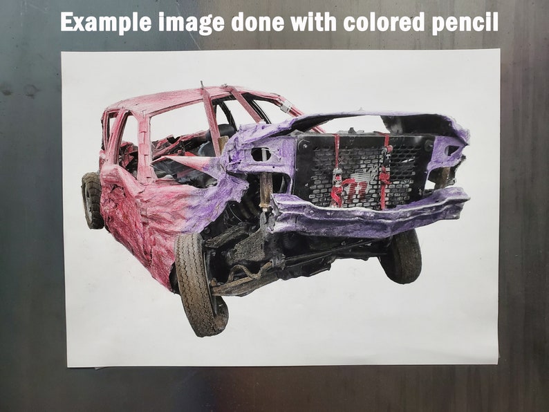 Shaded Demolition Derby Coloring Book - Etsy