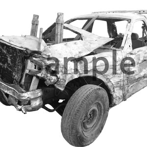 Shaded Demolition Derby Coloring Book - Etsy