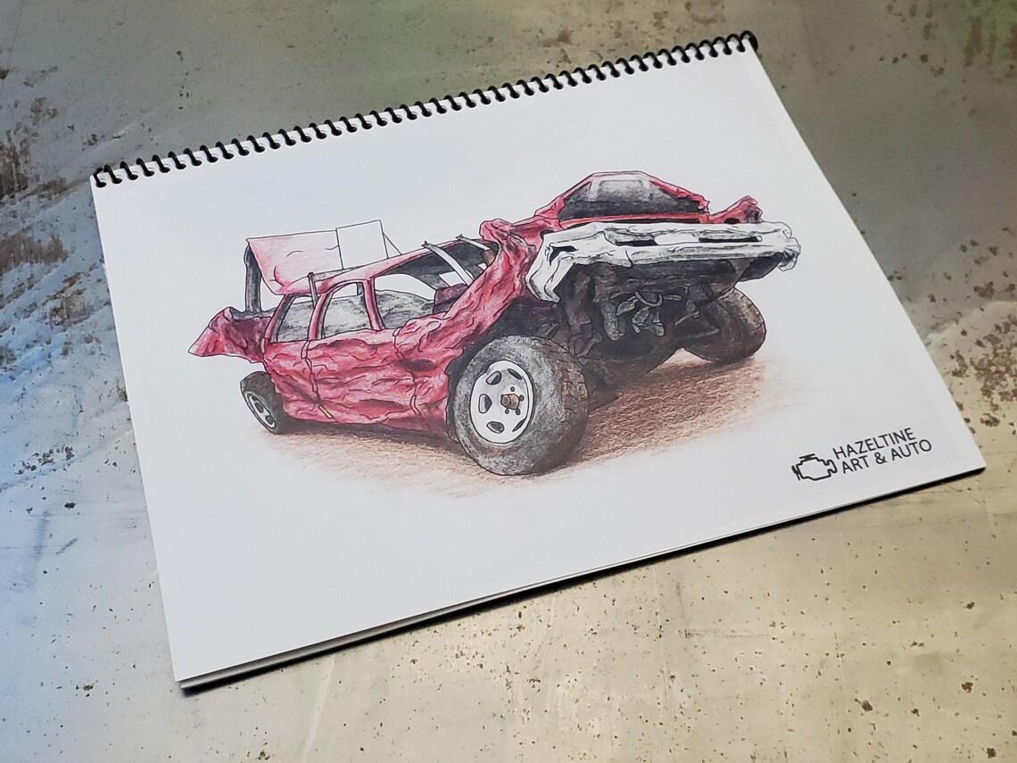 Standard Demolition Derby Coloring Book - Etsy