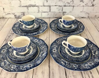 Blue white dishes | Etsy