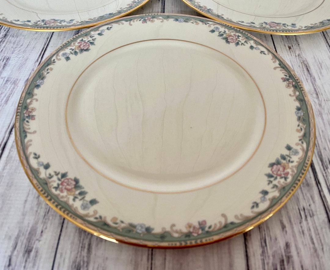Lenox Spring Vista Set of Three Dinner Plates Pretty Floral Pattern ...