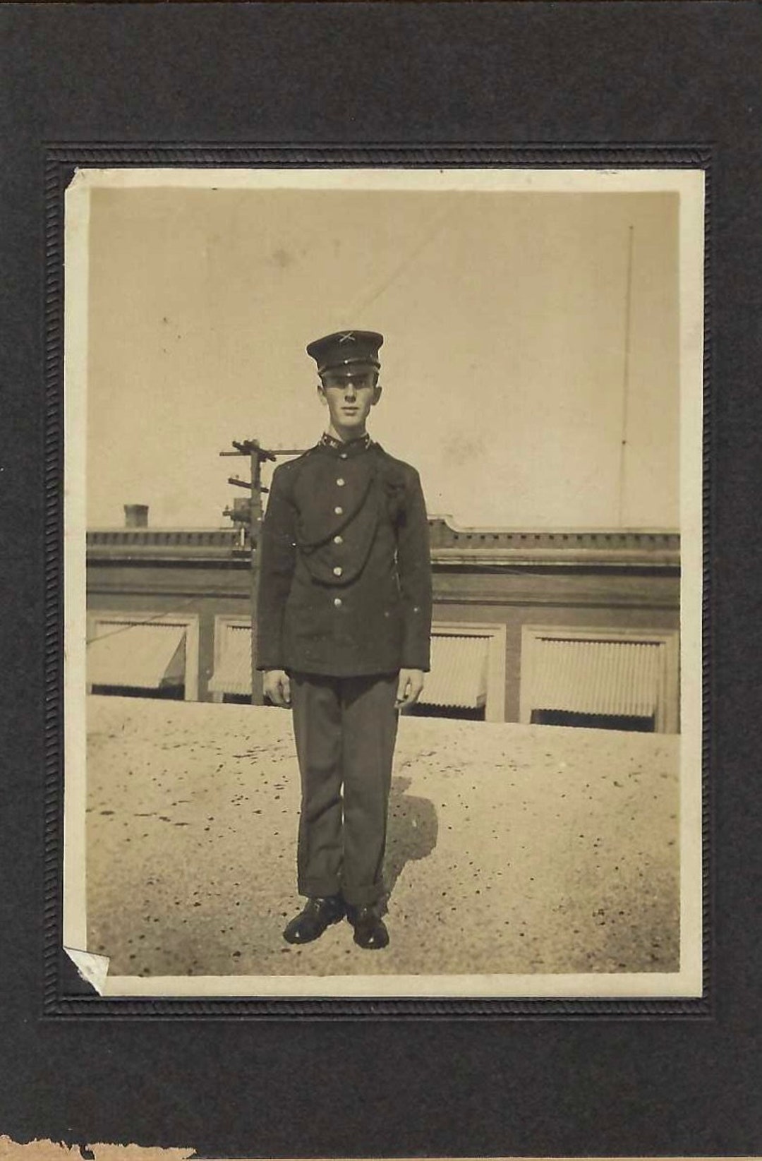 Antique Photograph Soldier in Uniform George Watson Dated 1910 ...