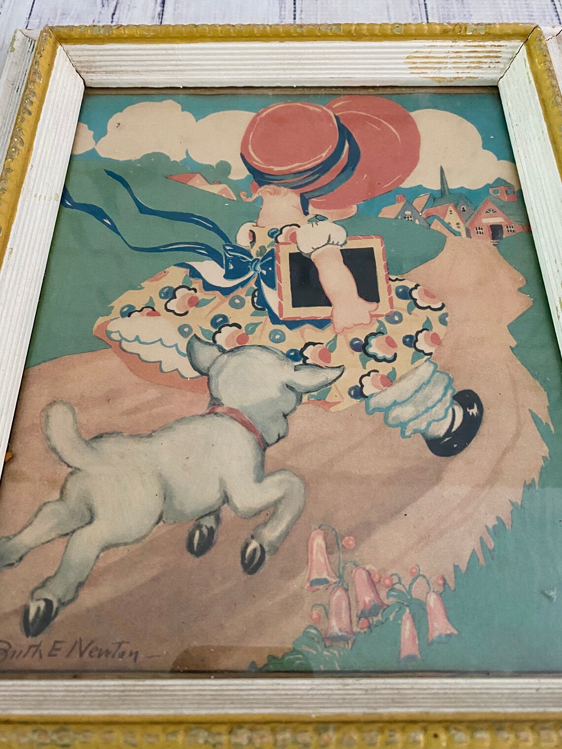 Set of Vintage Framed Ruth Newton Signed Prints Nursery - Etsy