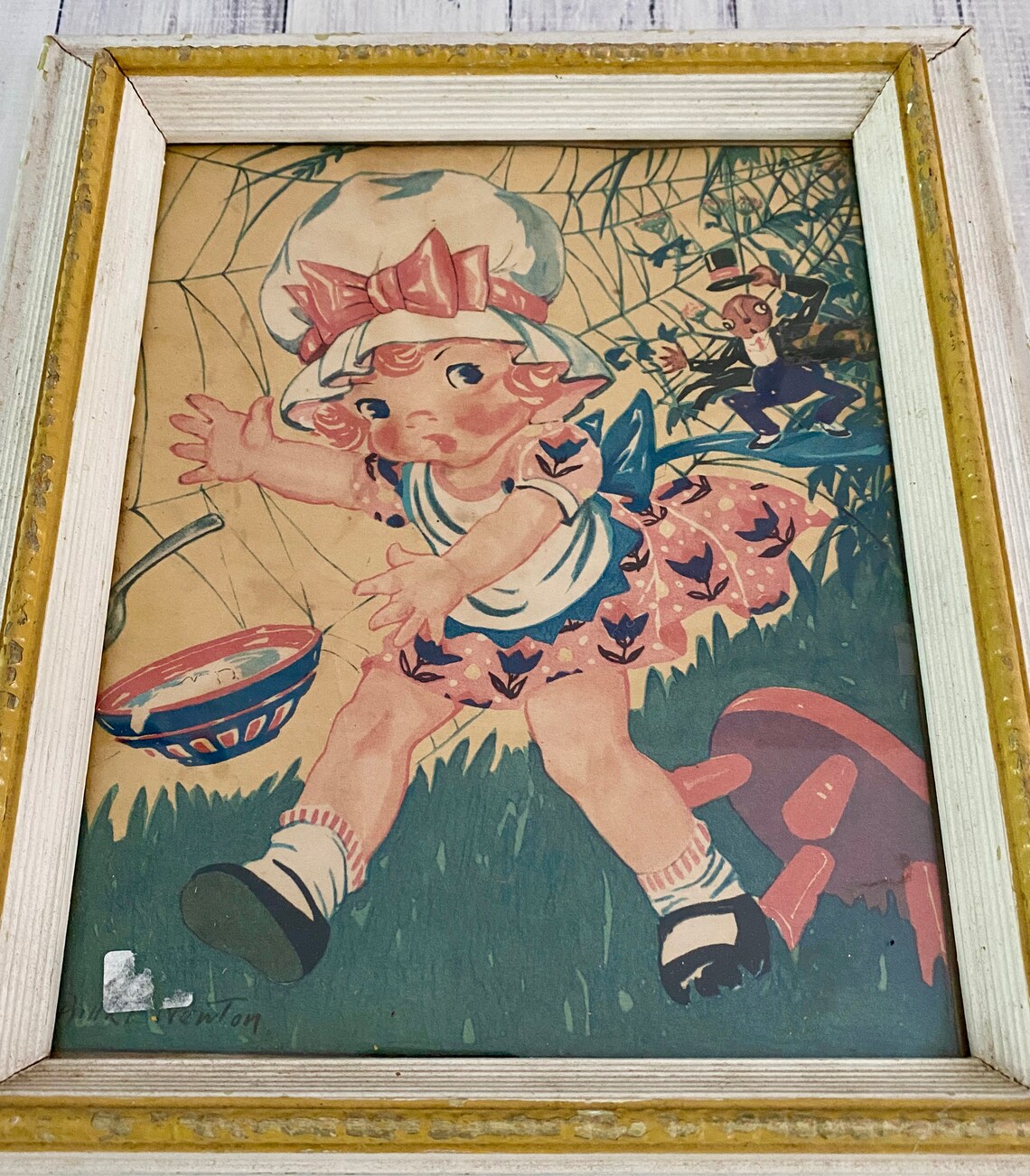 Set of Vintage Framed Ruth Newton Signed Prints Nursery | Etsy