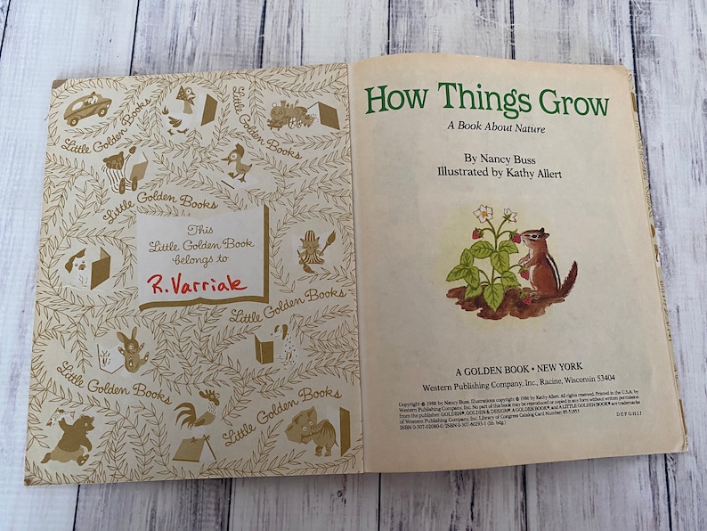 Vintage Children's Book How Things Grow Little Golden Book - Etsy