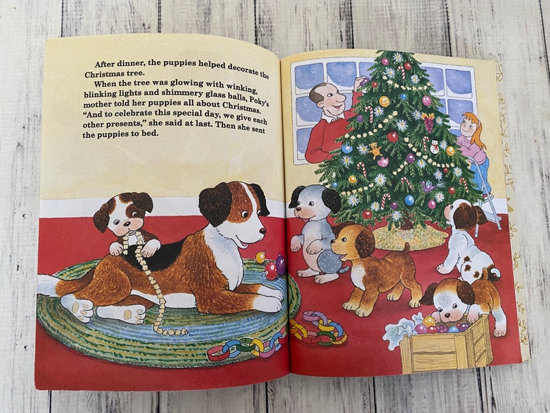 Vintage Children's Book the Poky Little Puppy's First Christmas Little ...