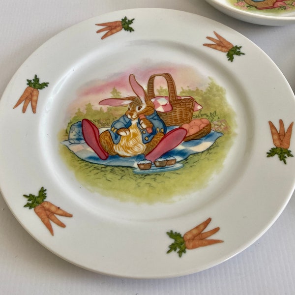 Peter Rabbit Plate and Bowl - Etsy