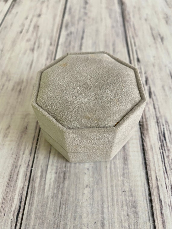 Earring Necklace Presentation Box Vintage NOS Silver Gray - Etsy