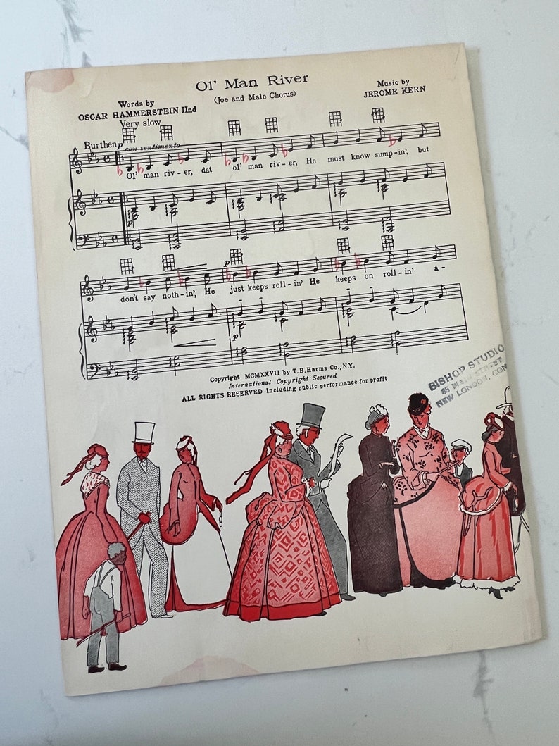 Vintage Sheet Music Show Boat Musical 1920s Broadway Shows - Etsy