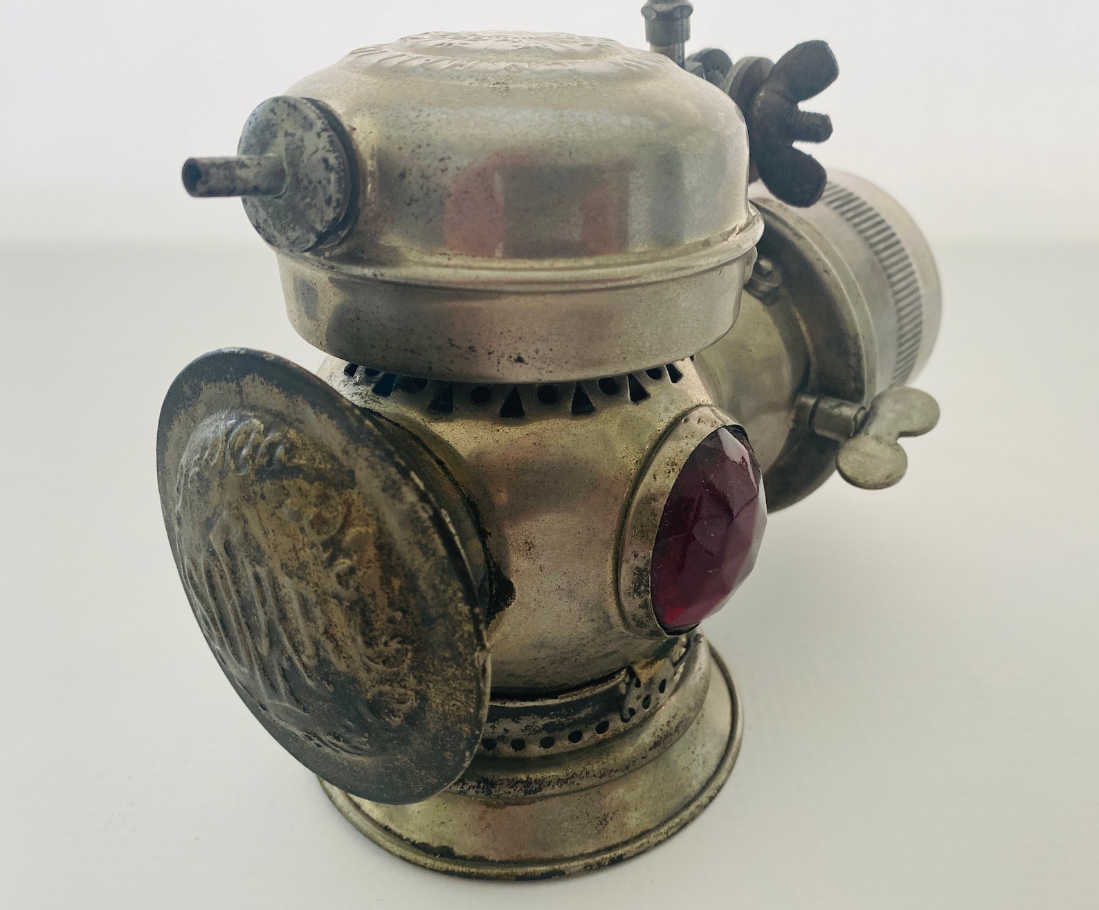 Antique Bicycle Lamp Model S Solar by C.M. Hall Lamp Company of Kenosha ...