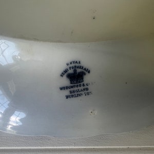 Rare Antique Wedgwood Flow Blue Platter, Blue and White Platter Circa ...