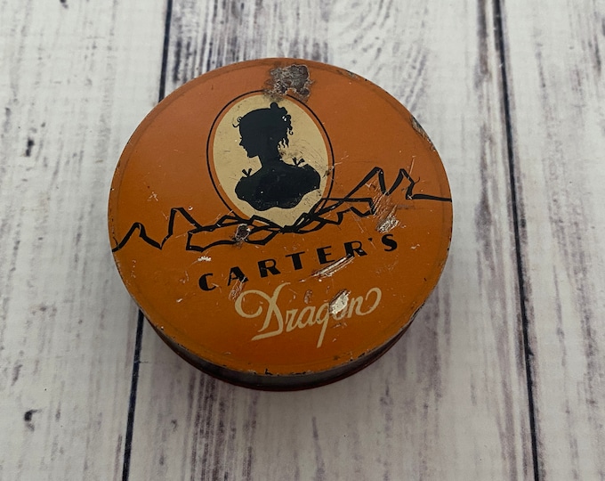 Vintage Typewriter Ribbon Carter's Dragon Typewriter Ribbon Tin for ...