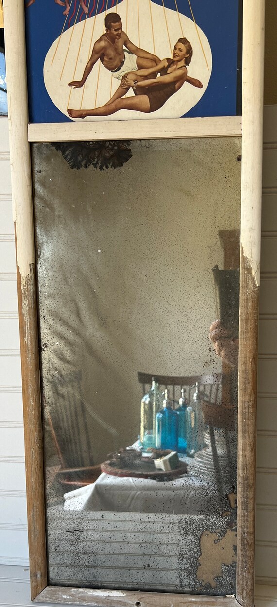 Vintage Beach House Advertising Mirror for Sutra Sunt… - Gem