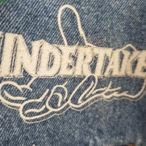 The Undertaker WWF Denim Jacket Vintage Men's Collectible Denim ...