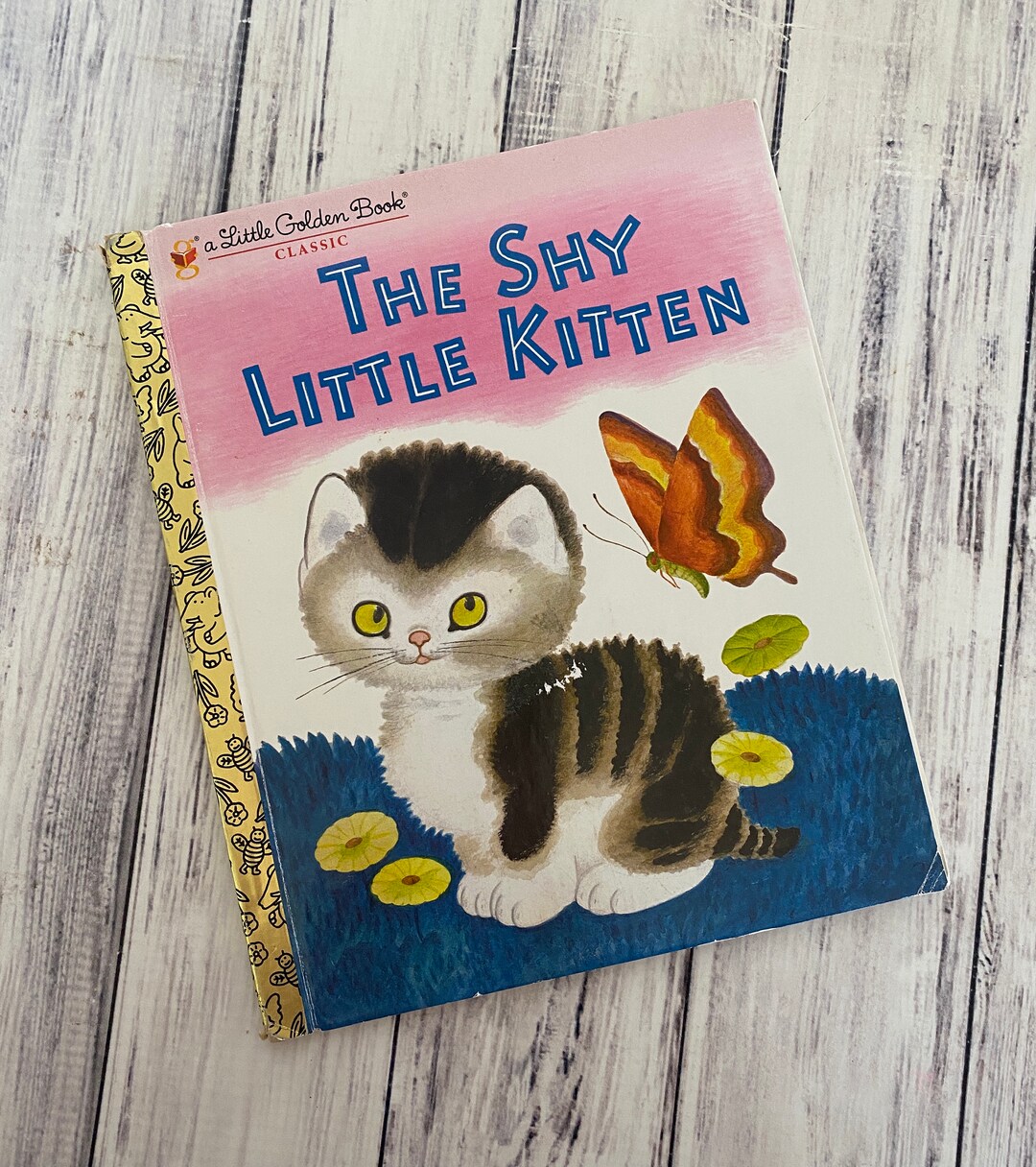 Vintage Children's Story Book Shy Little Kitten Little Golden Book Nice ...