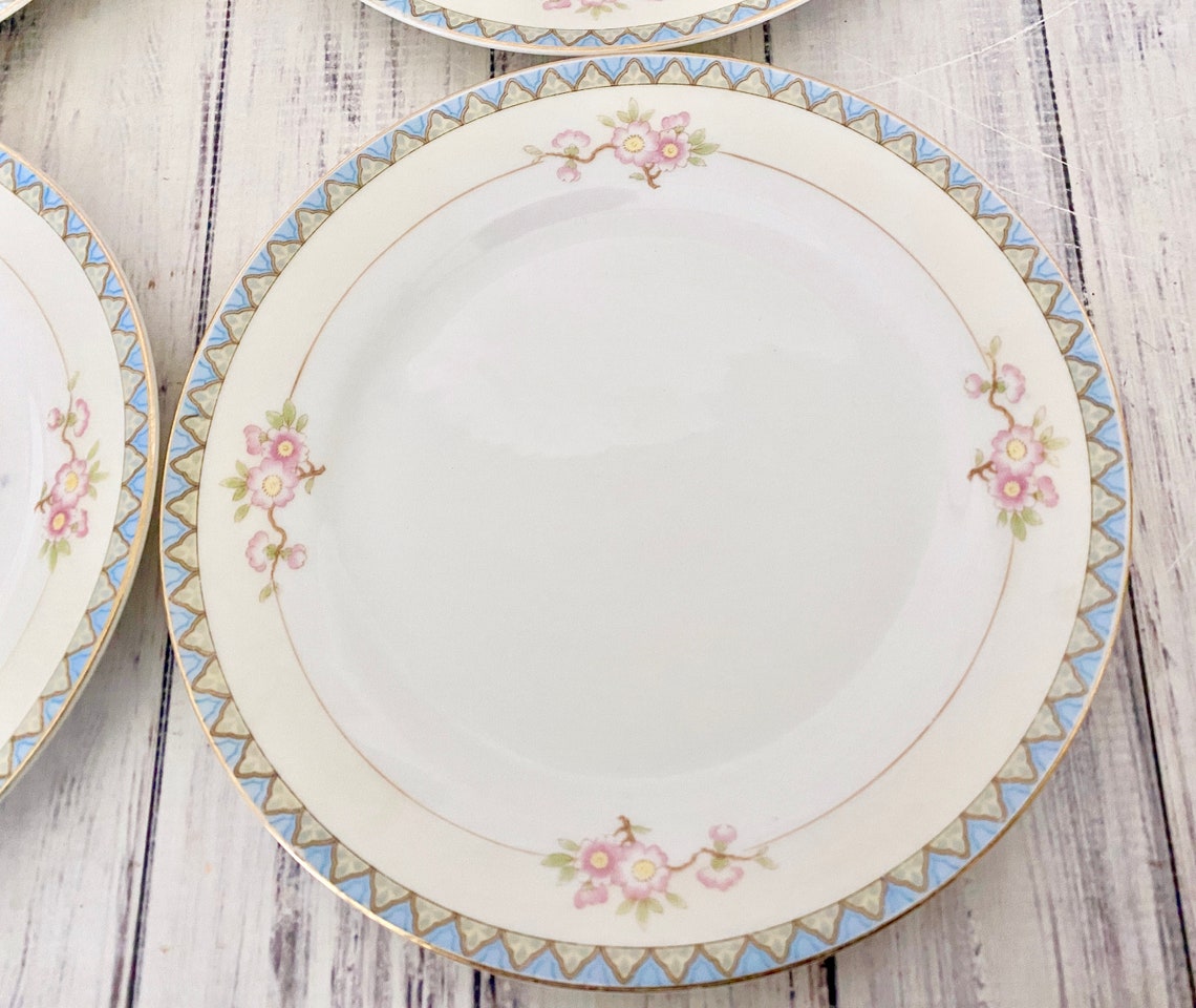 Pretty Vintage Dessert Luncheon Tea Plates Set of Six the | Etsy