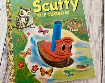 Scuffy the Tugboat - Etsy