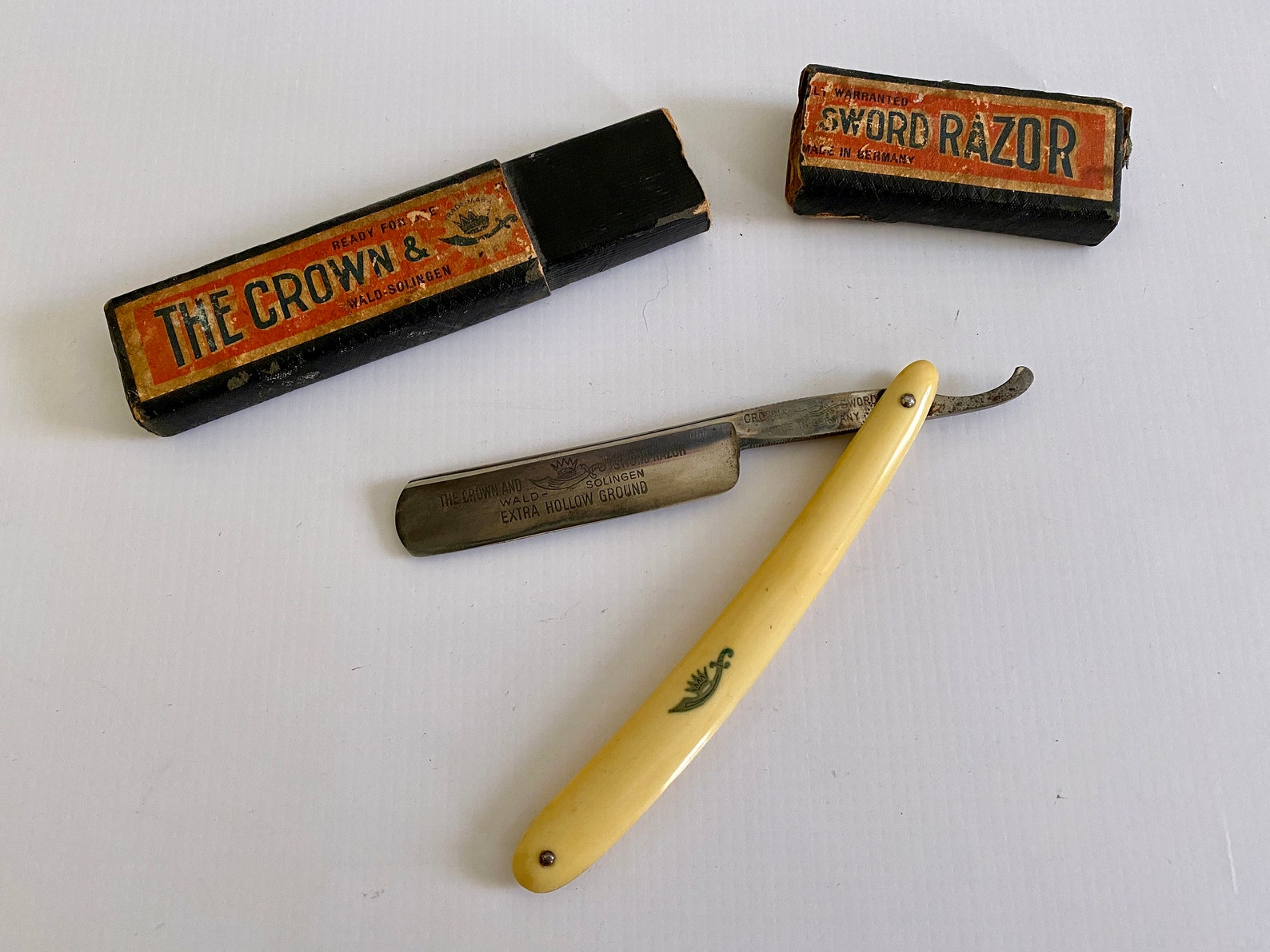 Vintage Crown Sword Razor in Original Box and Label Crown and | Etsy