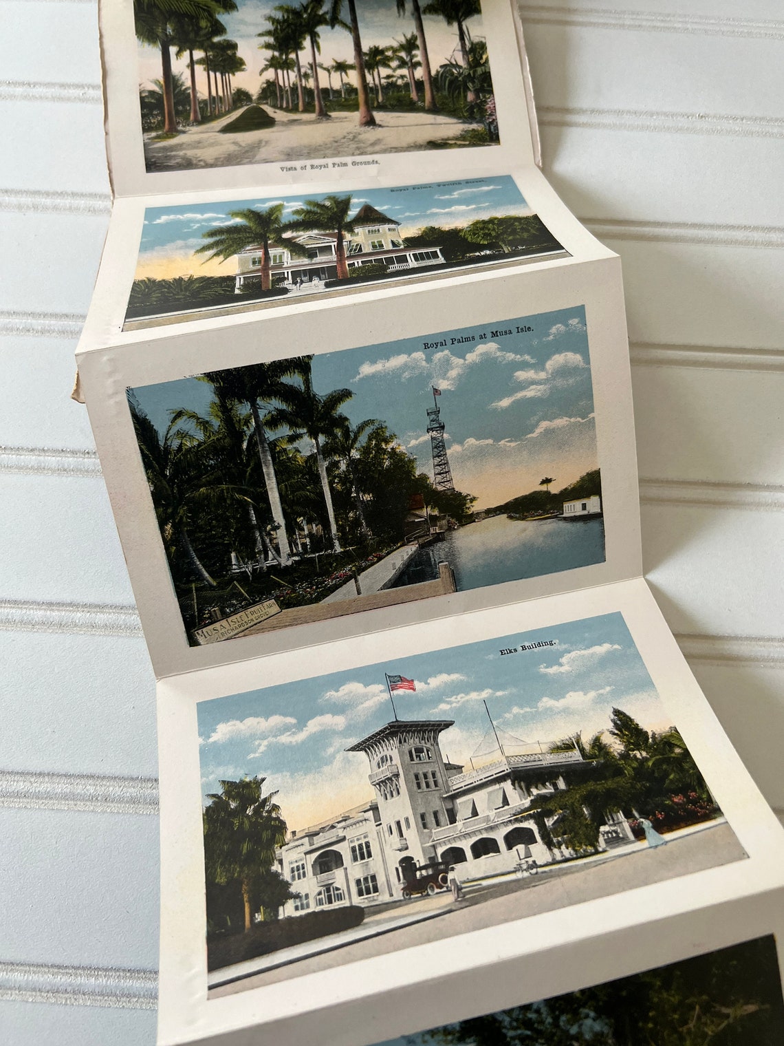 Vintage 1920s Miami Florida Postcard Postfolder in Color Postmarked ...