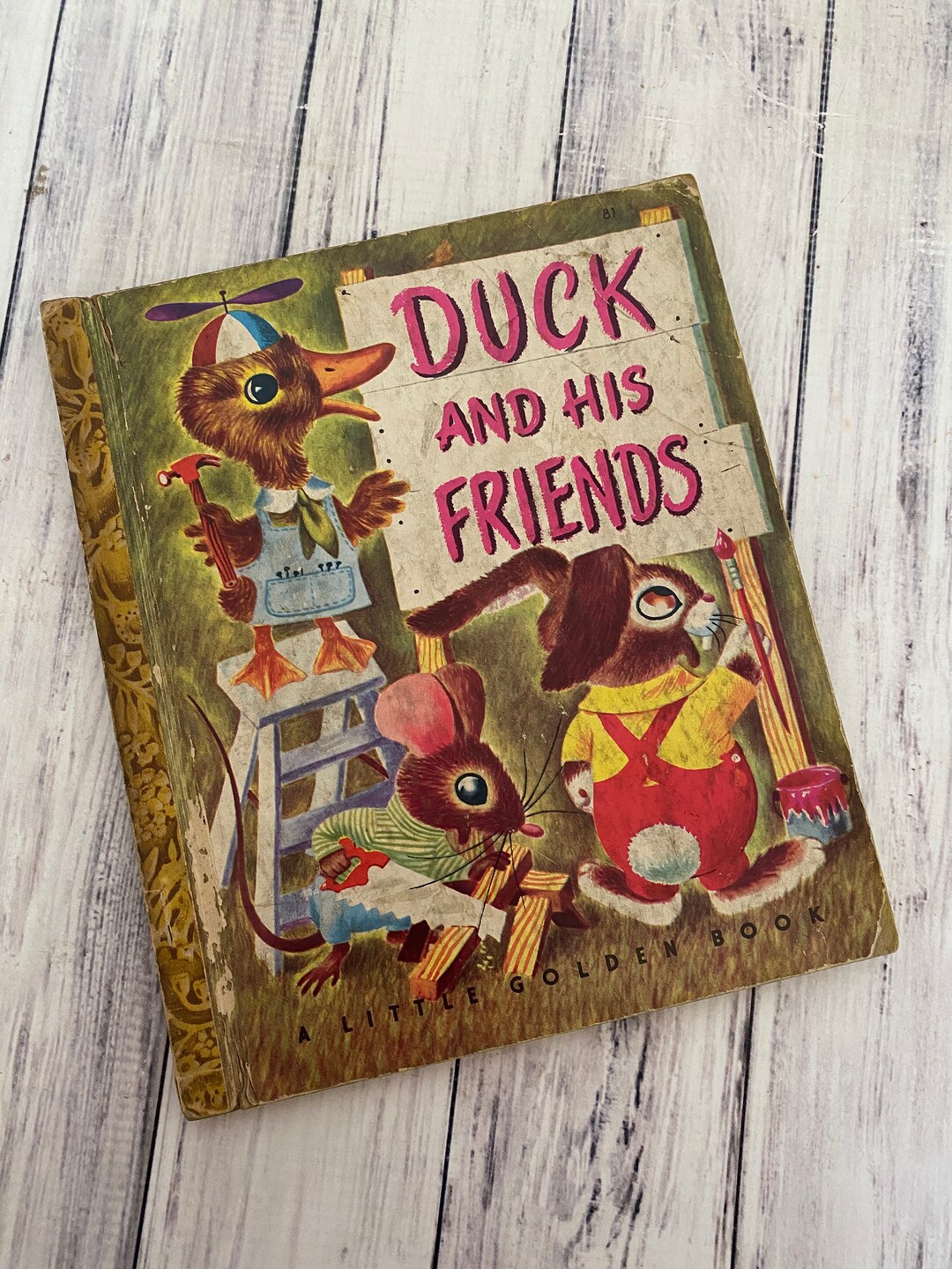 Vintage Little Golden Boo Duck and Friends Little Golden Book 1949 ...