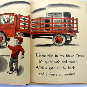 Vintage Children's Book My Truck Rand Mcnally Junior Elf Book 1960s ...