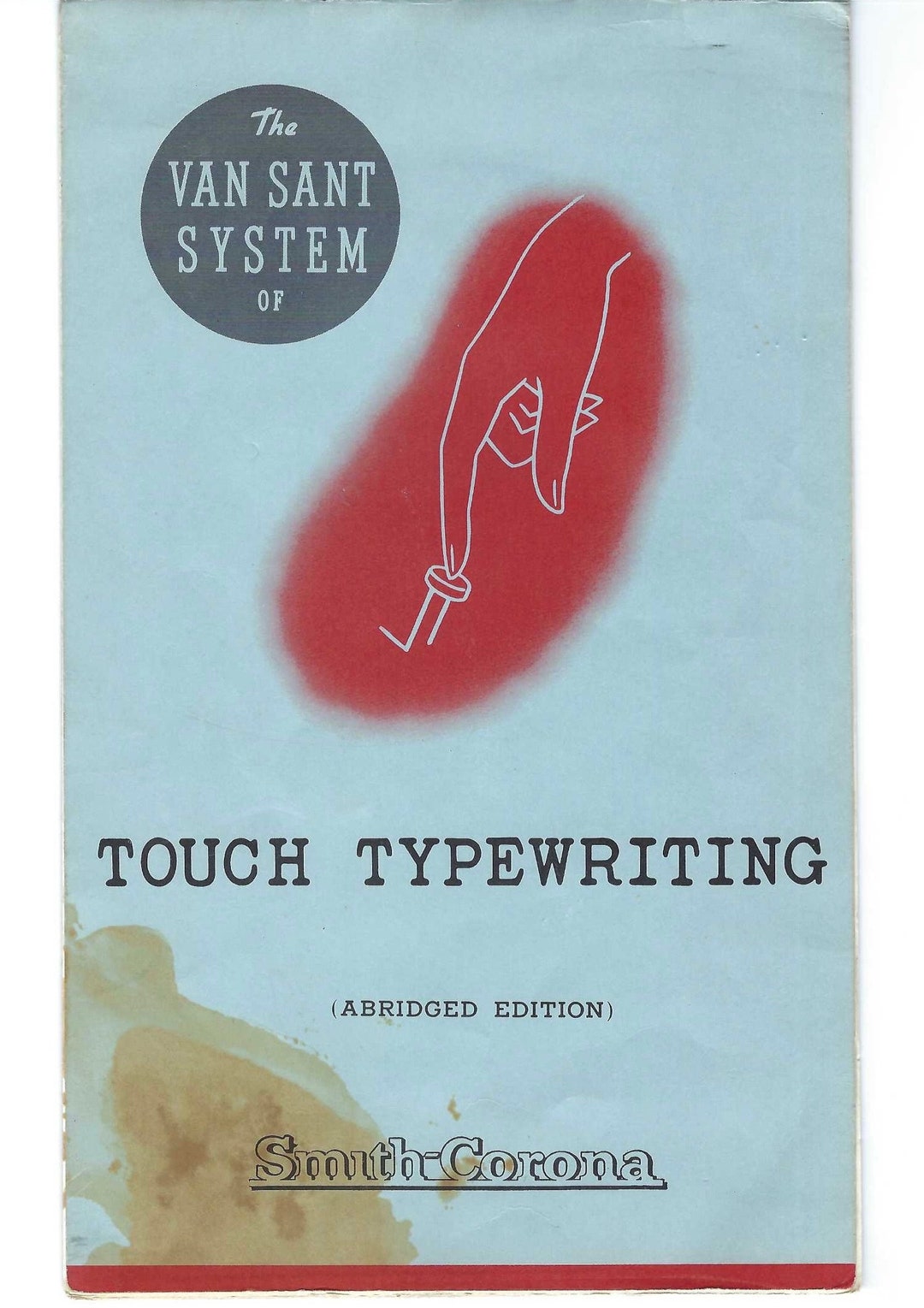 Antique Van Sant System Touch Typewriting Course Instruction Book ...