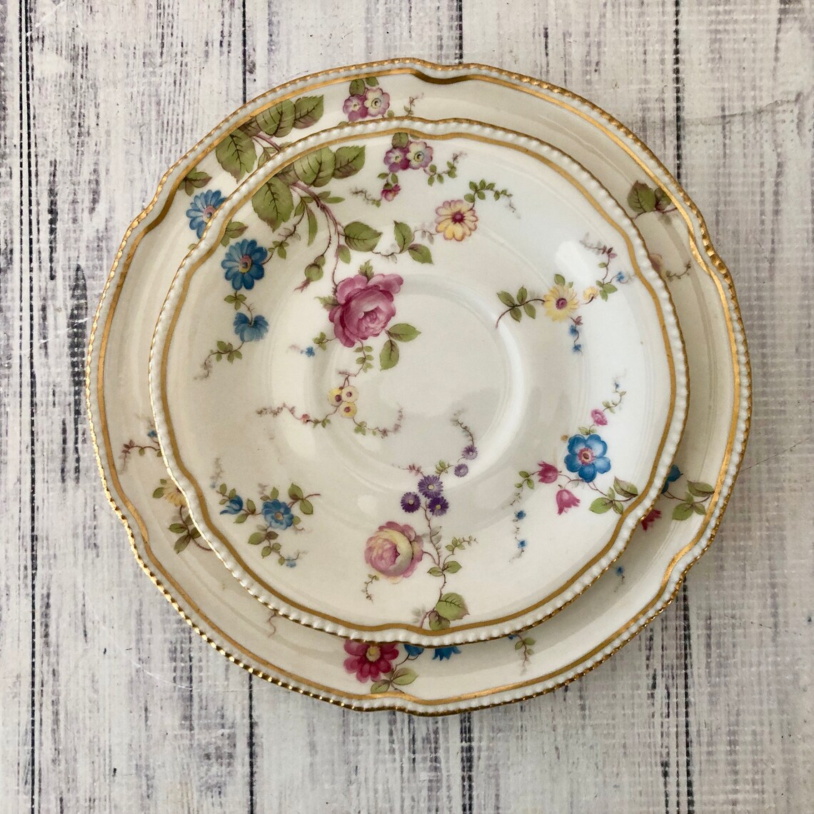 Castleton China Sunnyvale Tea Cup Saucer and Dessert Set | Etsy