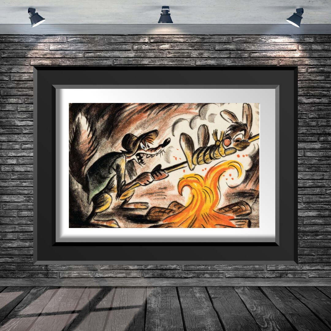 Disney Song of the South Brer Rabbit Brer Fox Brer Bear Fire ...