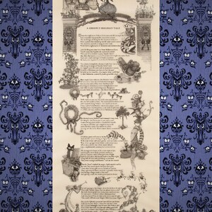 Walt Disney's Disneyland Haunted Mansion Holiday Scroll New Orleans ...
