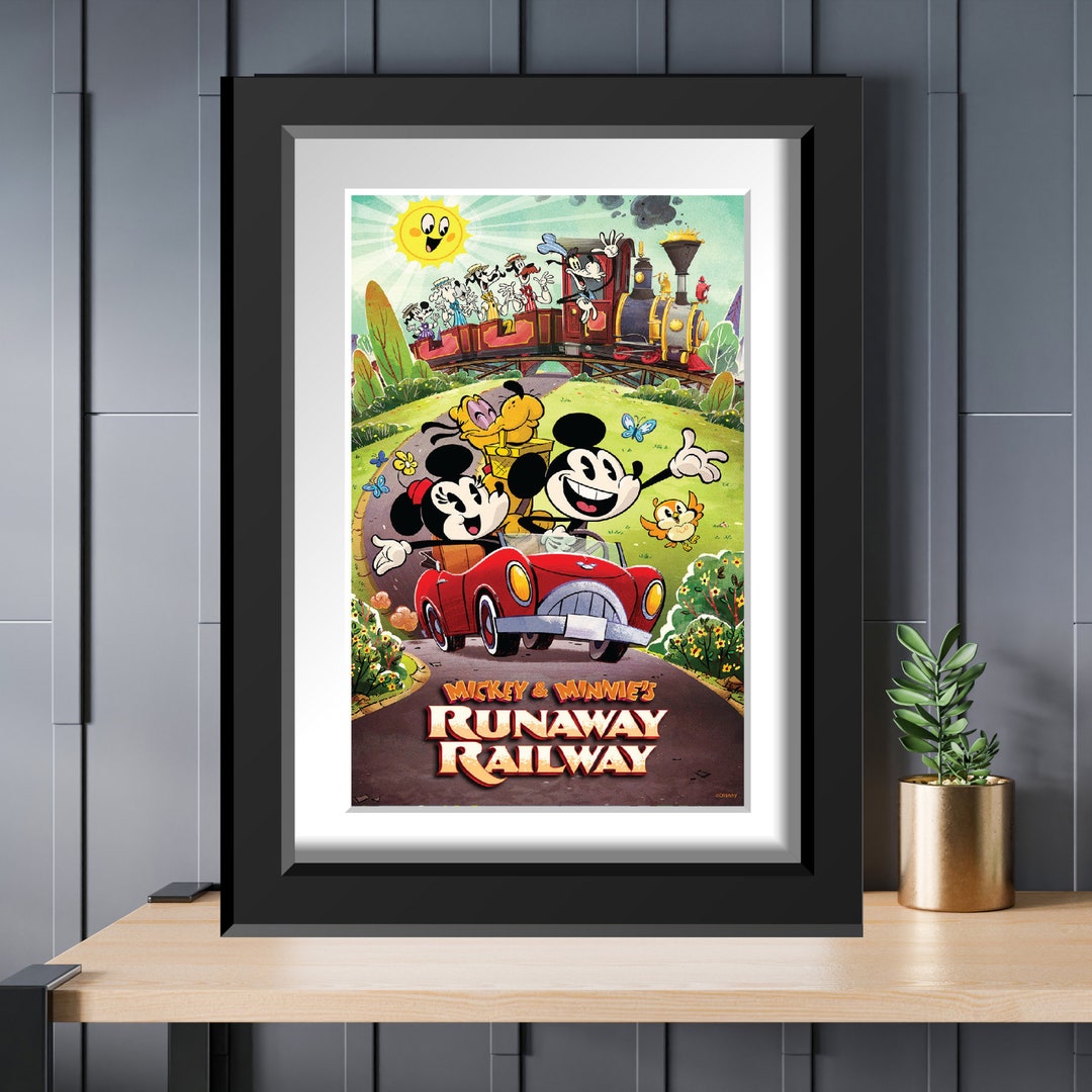 Mickeys Runaway Railway Disney Hollywood Studios WDW Walt Disney World Attraction Poster 8x10 ...