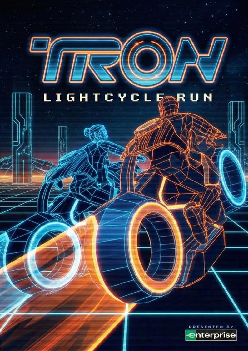 Disney Tron Lightcycle Run Attraction Rollercoaster Launch V2 Walt ...
